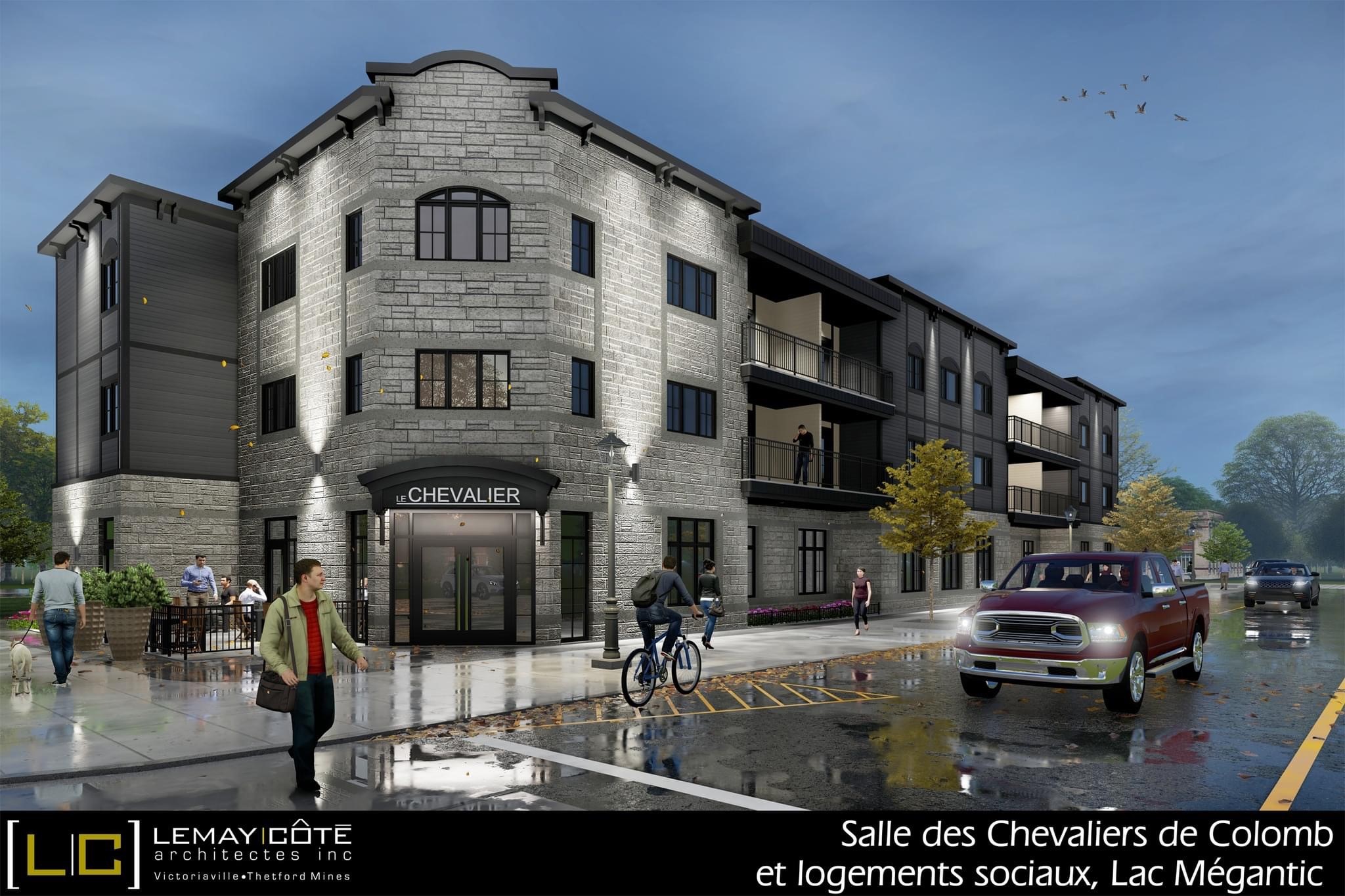 Batiment le Chevalier à Lac-Mégantic – Construction MGP